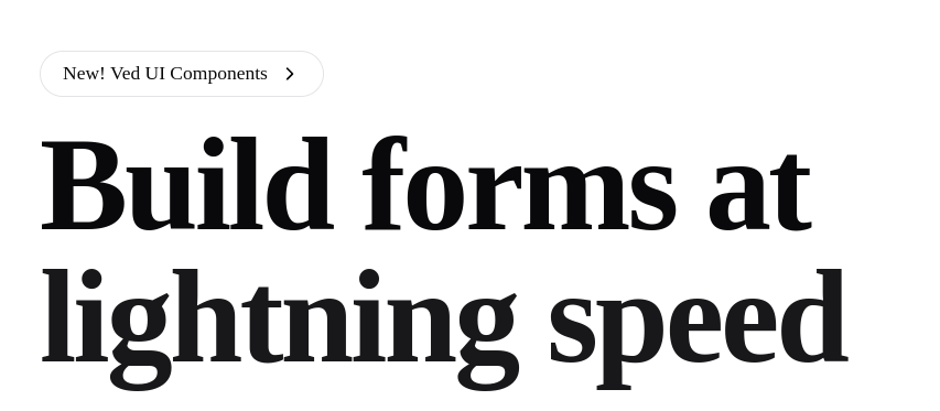 Introduction - Ved UI